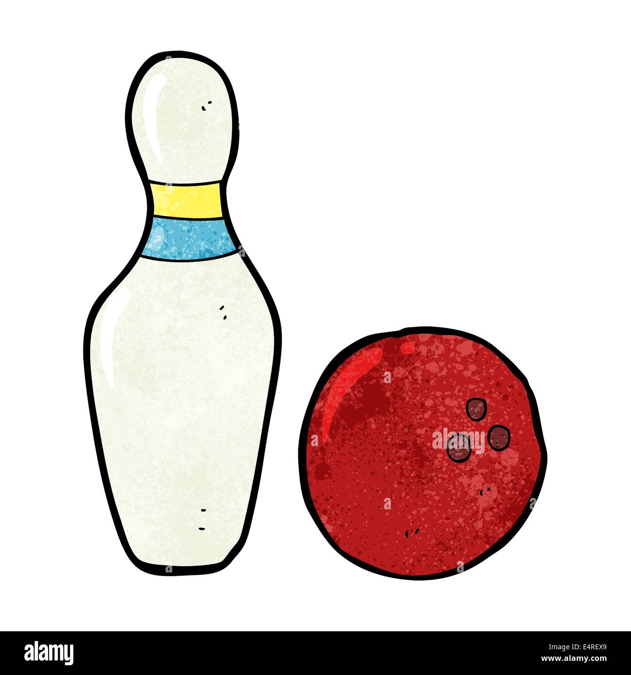 Ten pin bowling cartoon hi-res stock photography and images - Alamy