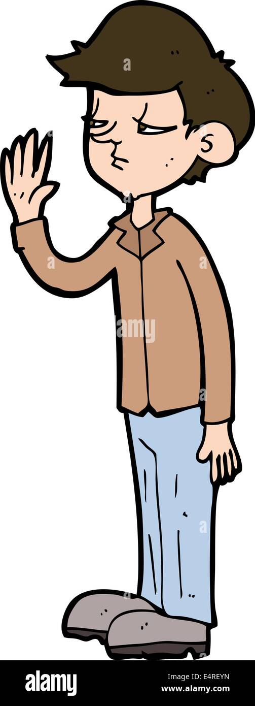 cartoon arrogant boy Stock Vector Image & Art - Alamy