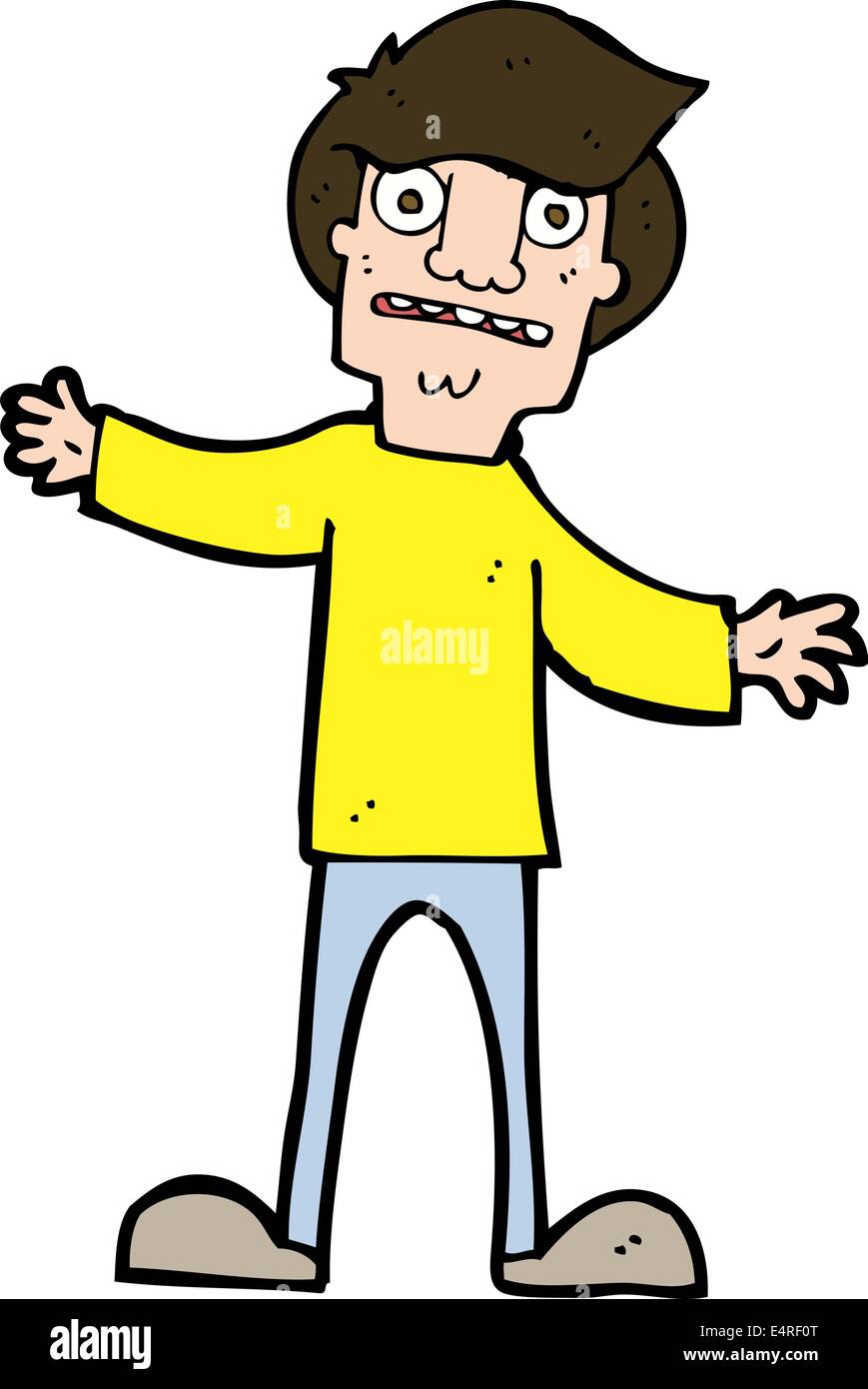 cartoon surprised man Stock Vector Image & Art - Alamy