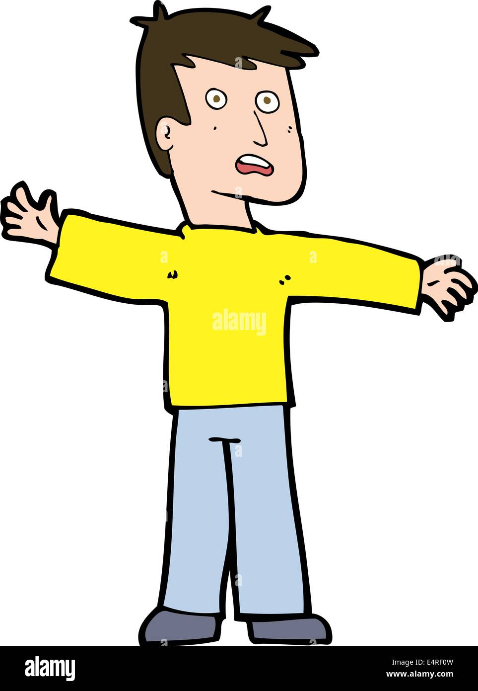 cartoon surprised man Stock Vector Image & Art - Alamy