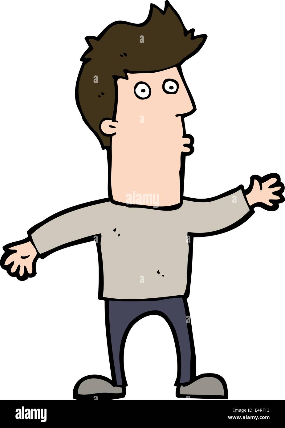 cartoon surprised man Stock Vector Image & Art - Alamy