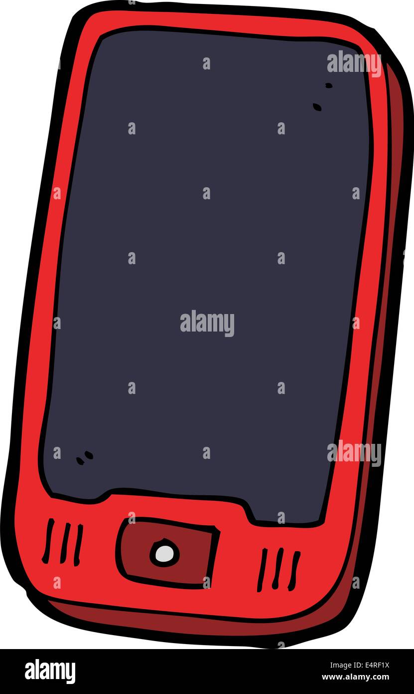 cartoon mobile phone Stock Vector Image & Art - Alamy