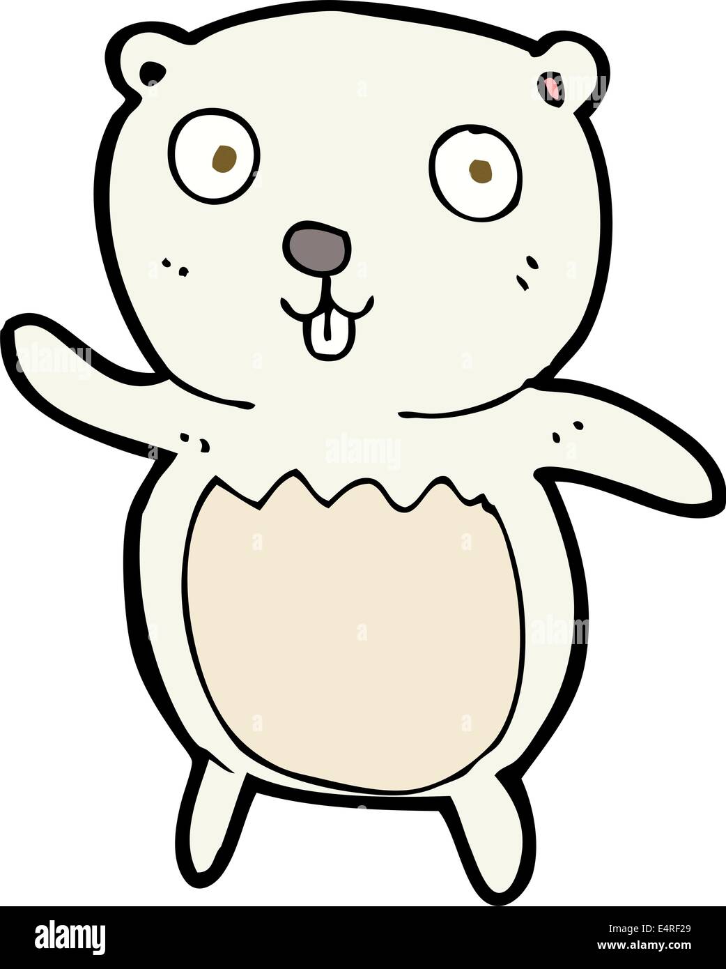 cartoon polar bear cub Stock Vector Image & Art - Alamy