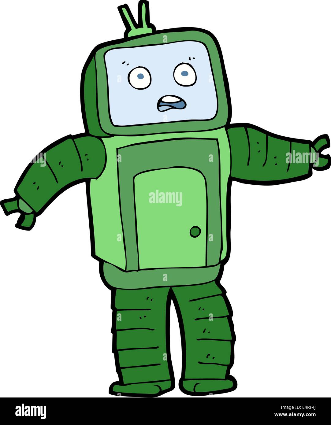 cartoon funny robot Stock Vector Image & Art - Alamy