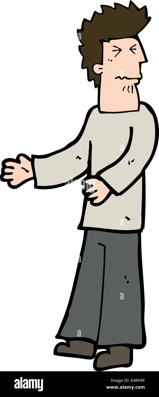 cartoon disgusted man Stock Vector Image & Art - Alamy