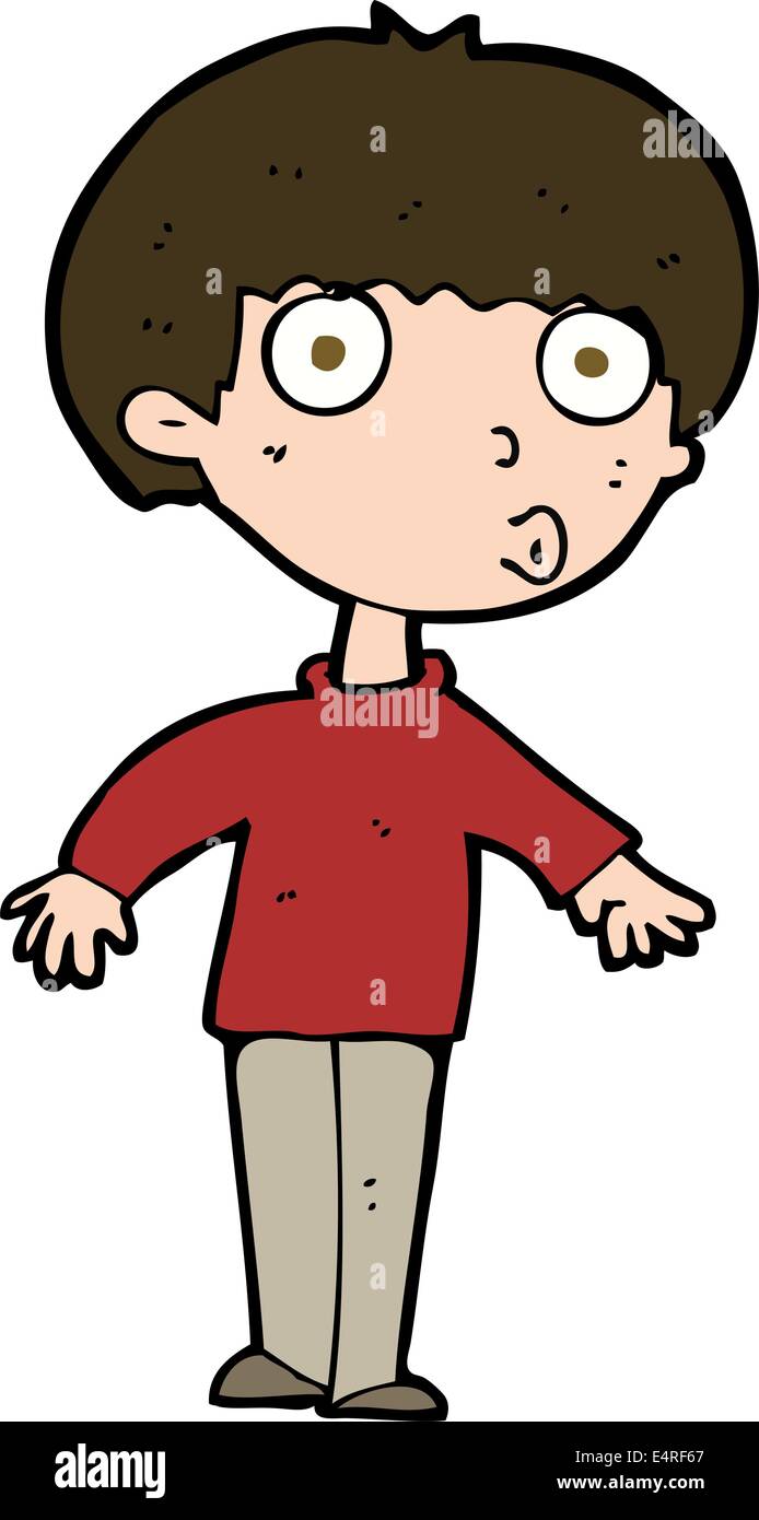 cartoon surprised boy Stock Vector Image & Art - Alamy