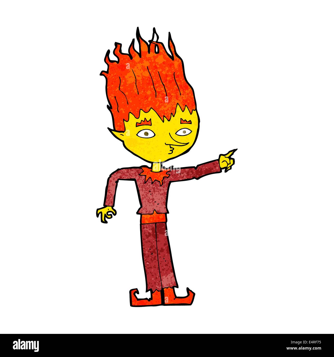 Fire spirit cartoon Stock Vector Images - Alamy