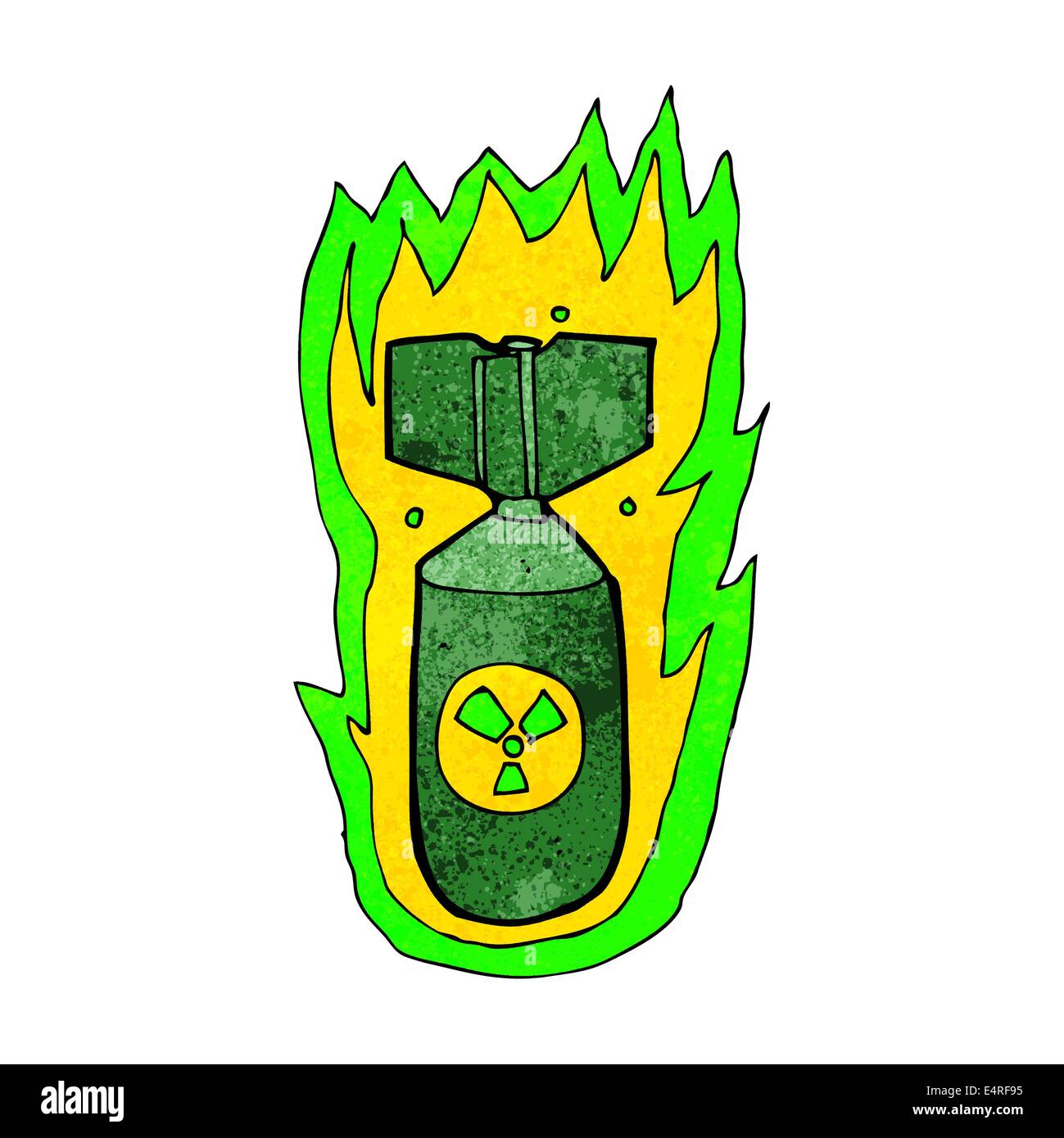 cartoon flaming bomb Stock Vector Image & Art - Alamy