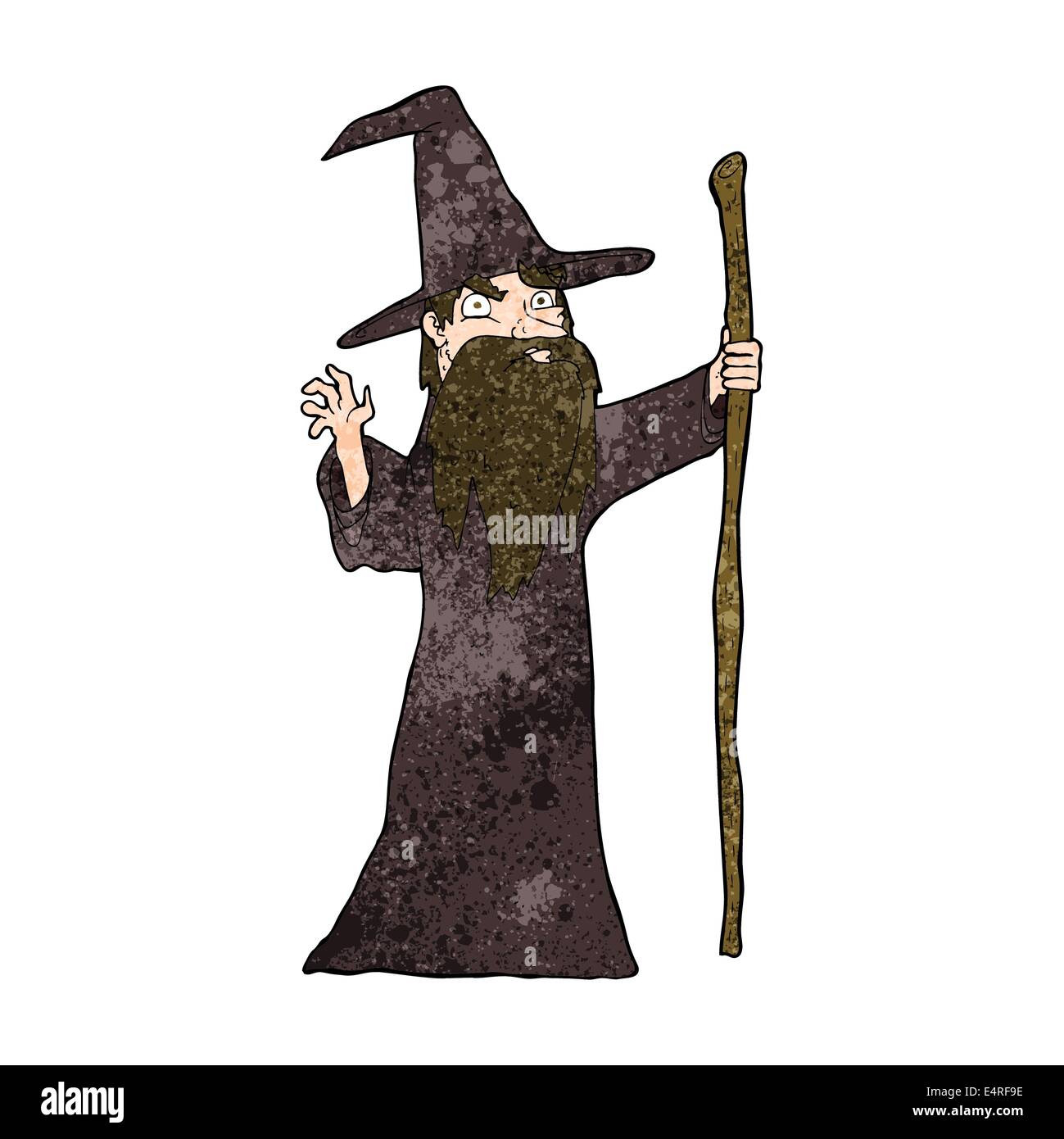 cartoon old wizard Stock Vector Image & Art - Alamy