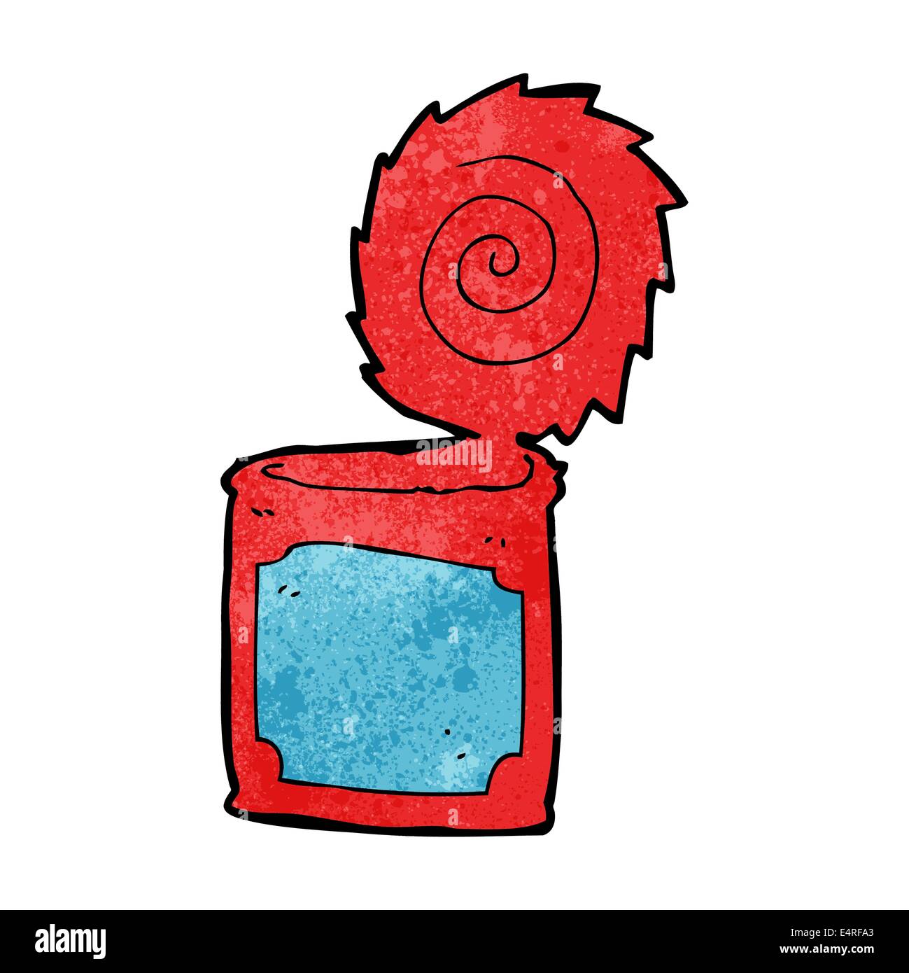Cartoon open tin can Cut Out Stock Images & Pictures - Alamy