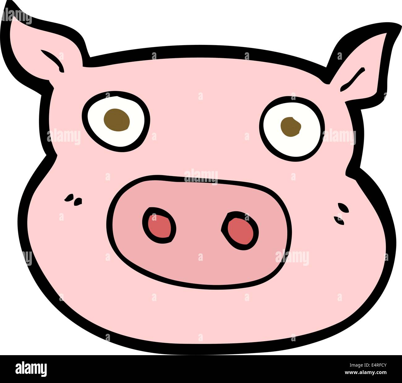 cartoon pig face Stock Vector Image & Art - Alamy