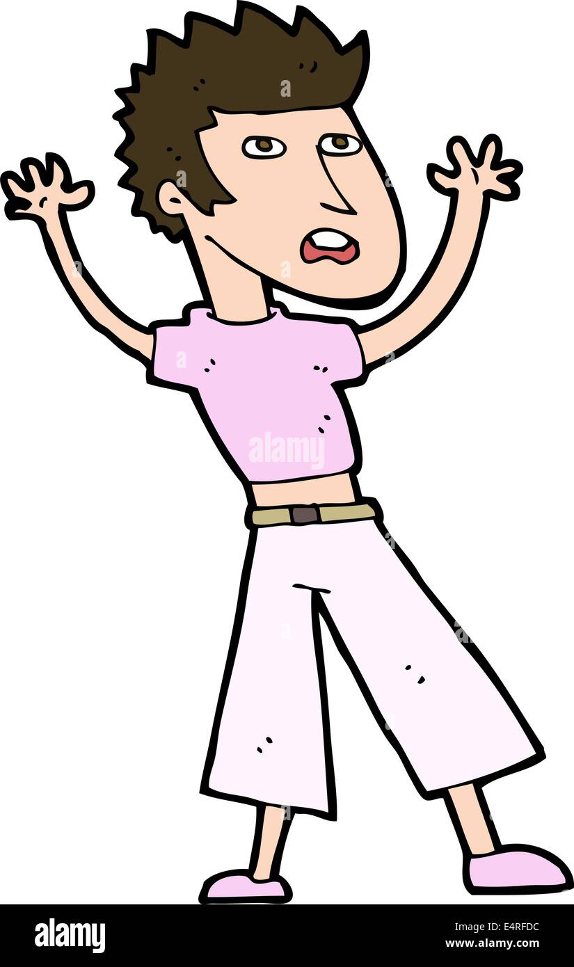 cartoon man panicking Stock Vector Image & Art - Alamy