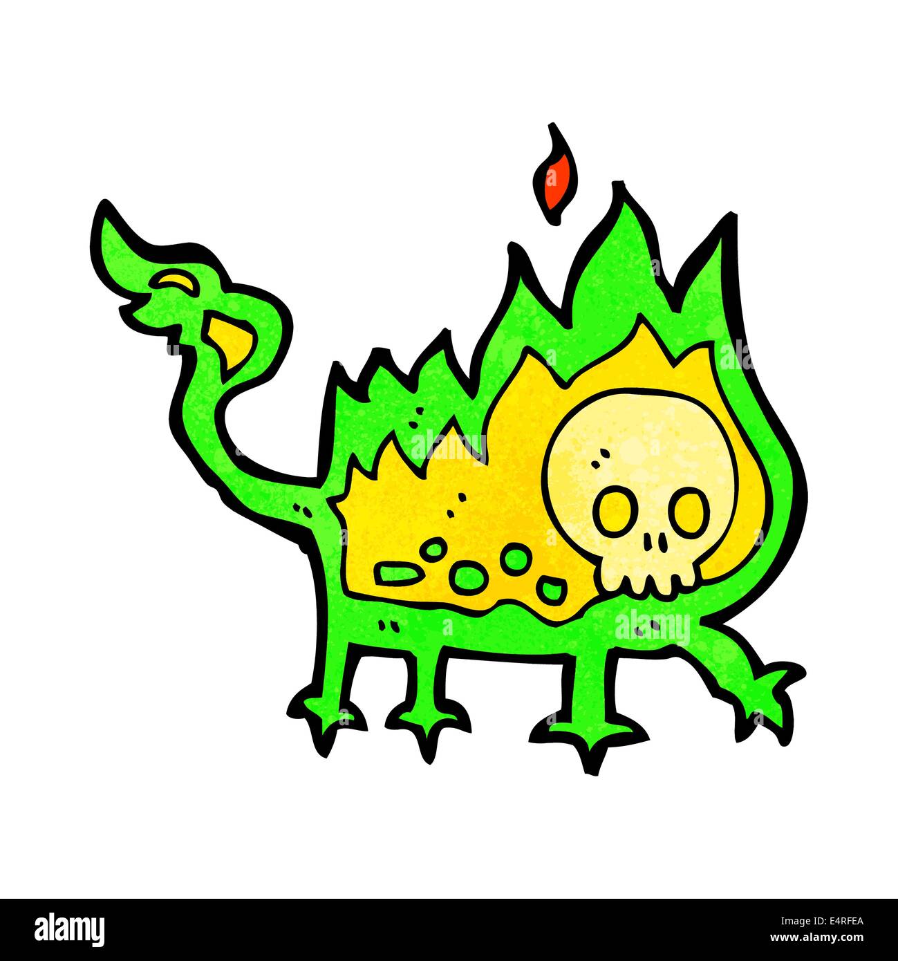 cartoon little fire demon Stock Vector Image & Art - Alamy