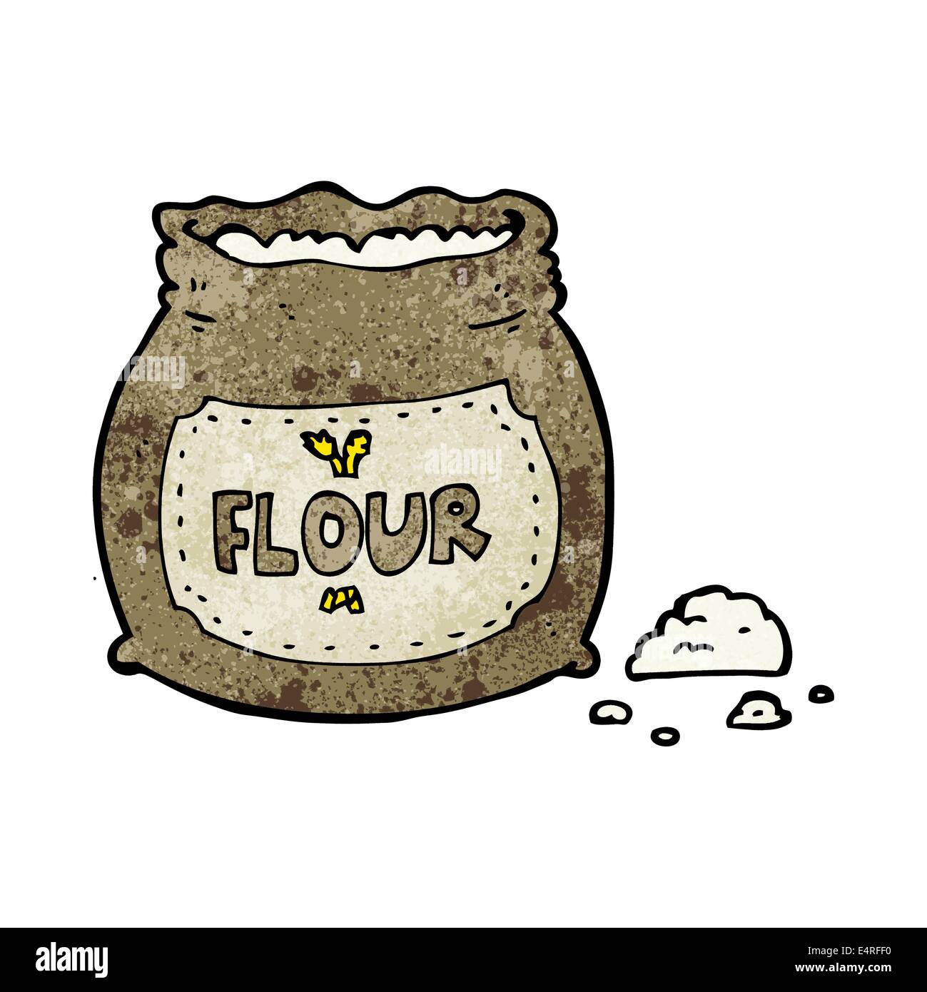 cartoon bag of flour Stock Vector Image & Art - Alamy