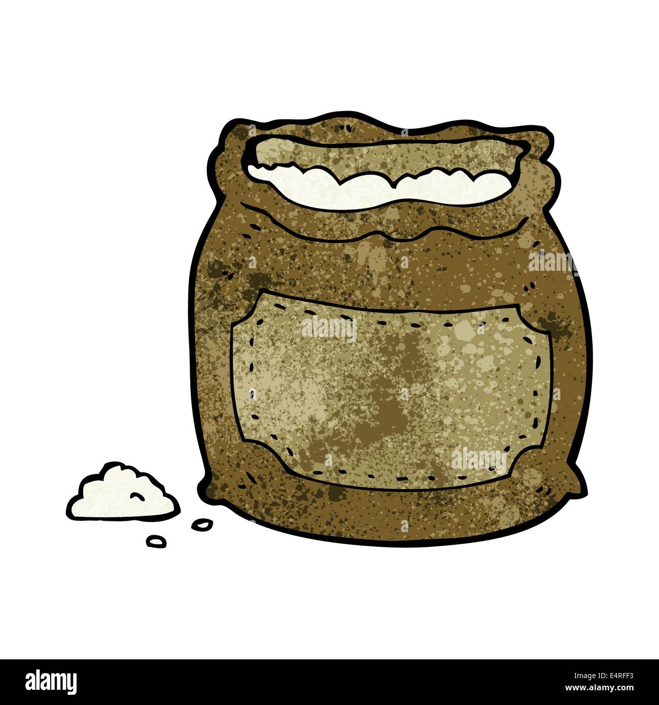 cartoon bag of flour Stock Vector Image & Art - Alamy