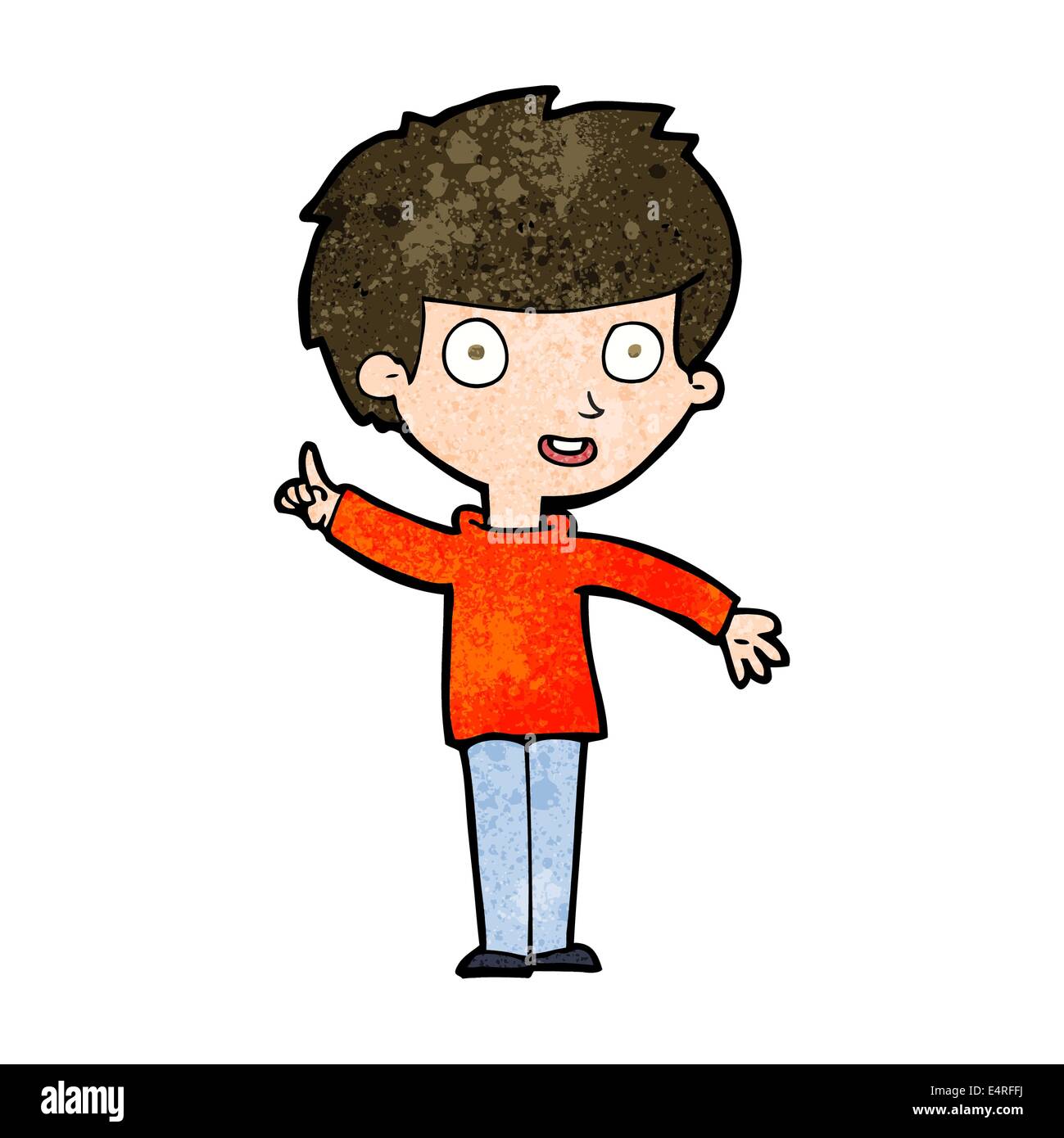 cartoon boy with idea Stock Vector Image & Art - Alamy