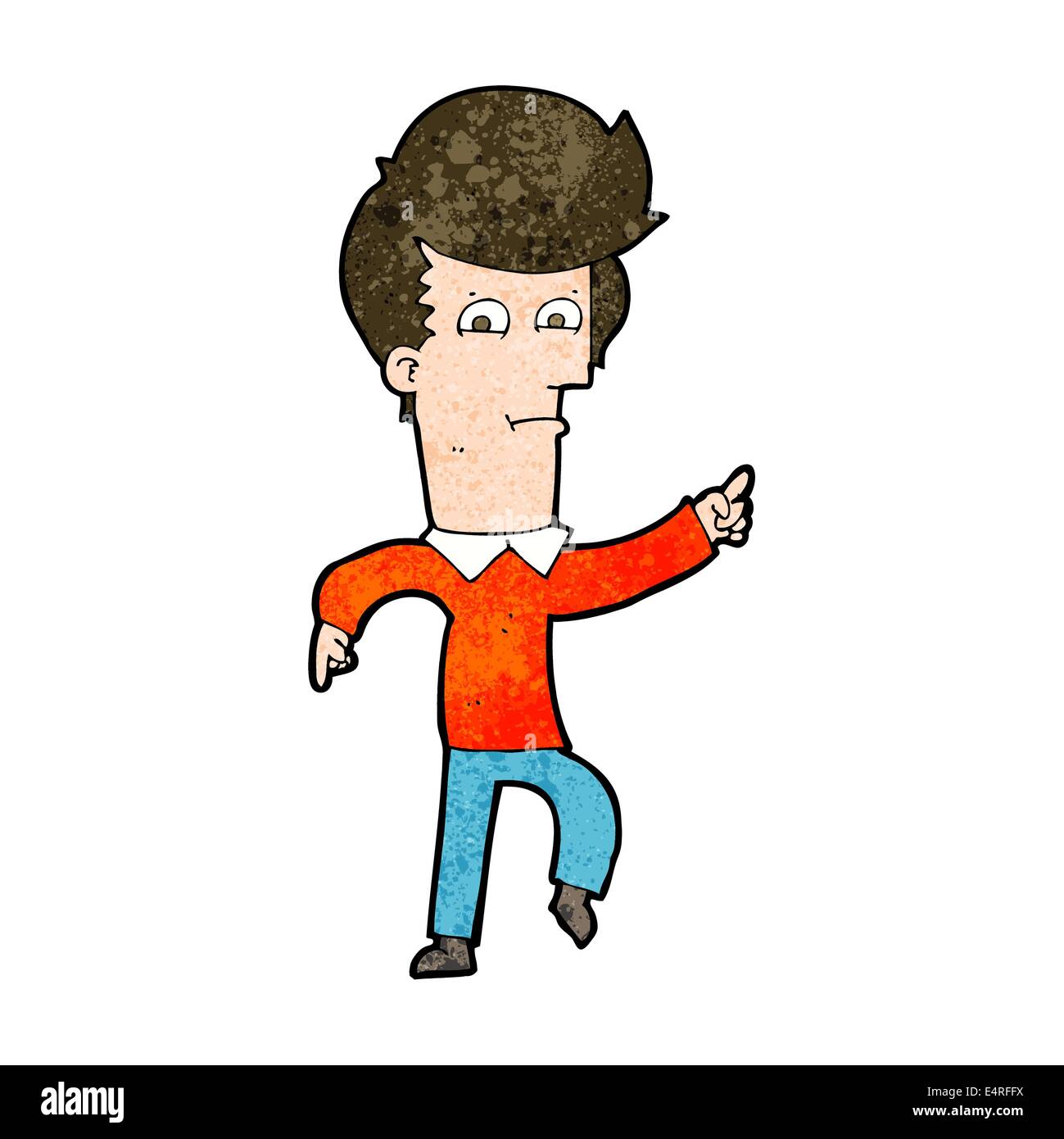 cartoon man pointing Stock Vector Image & Art - Alamy