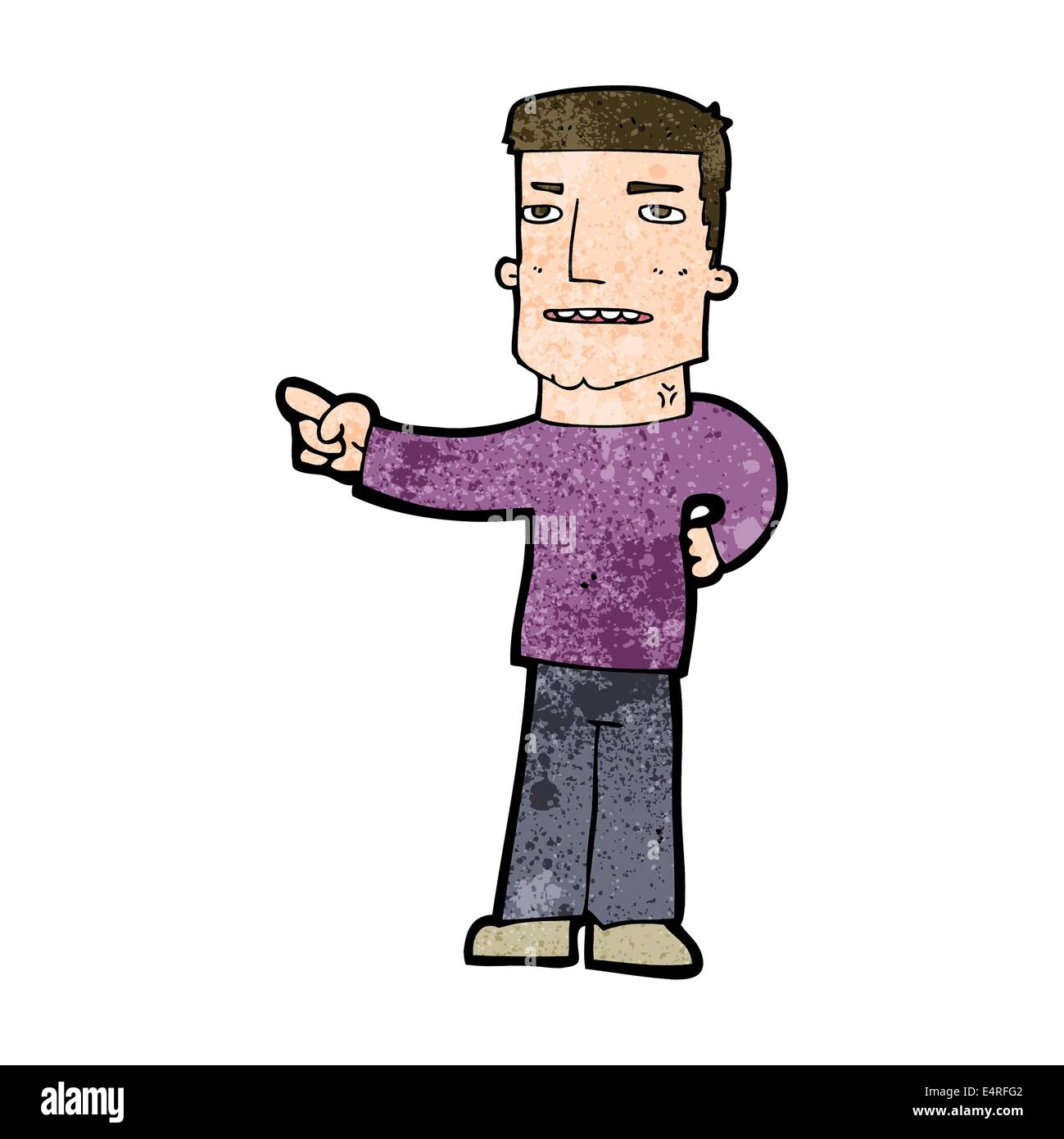 cartoon man pointing Stock Vector Image & Art - Alamy