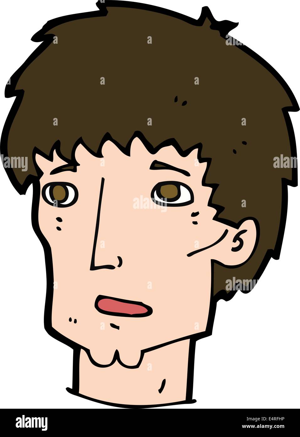 cartoon worried man Stock Vector Image & Art - Alamy