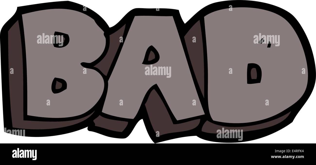 cartoon bad sign Stock Vector Image & Art - Alamy