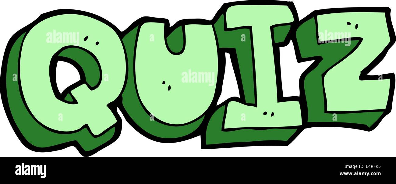 cartoon quiz sign Stock Vector Image & Art - Alamy