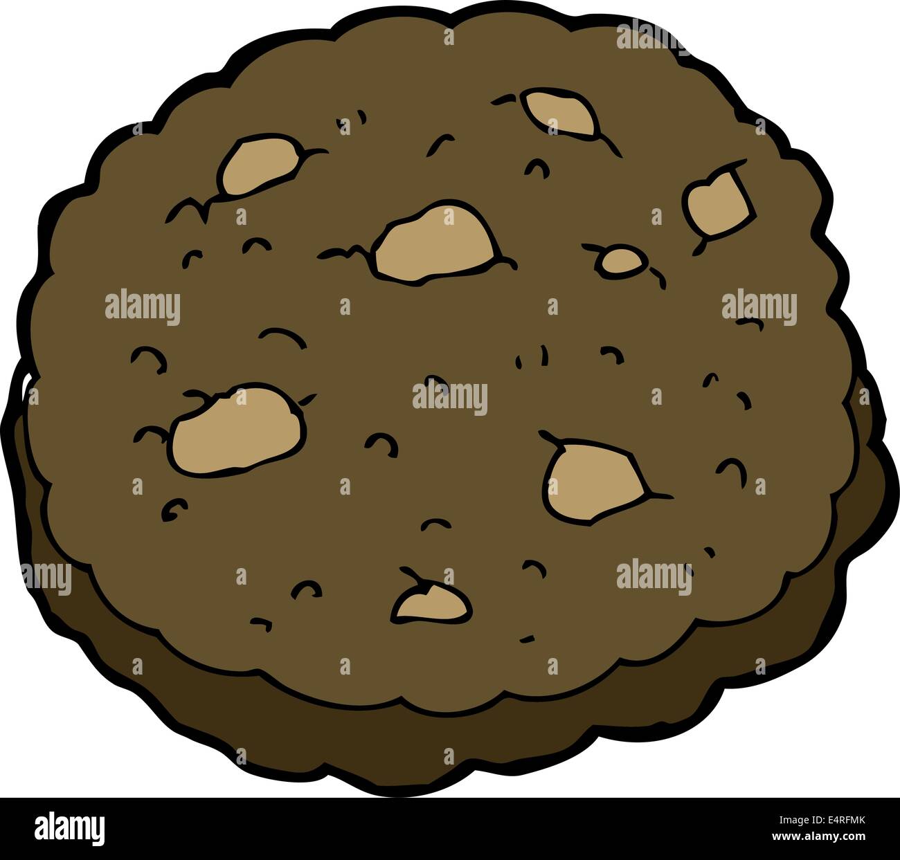 chocolate chip cookie cartoon Stock Vector Image & Art - Alamy