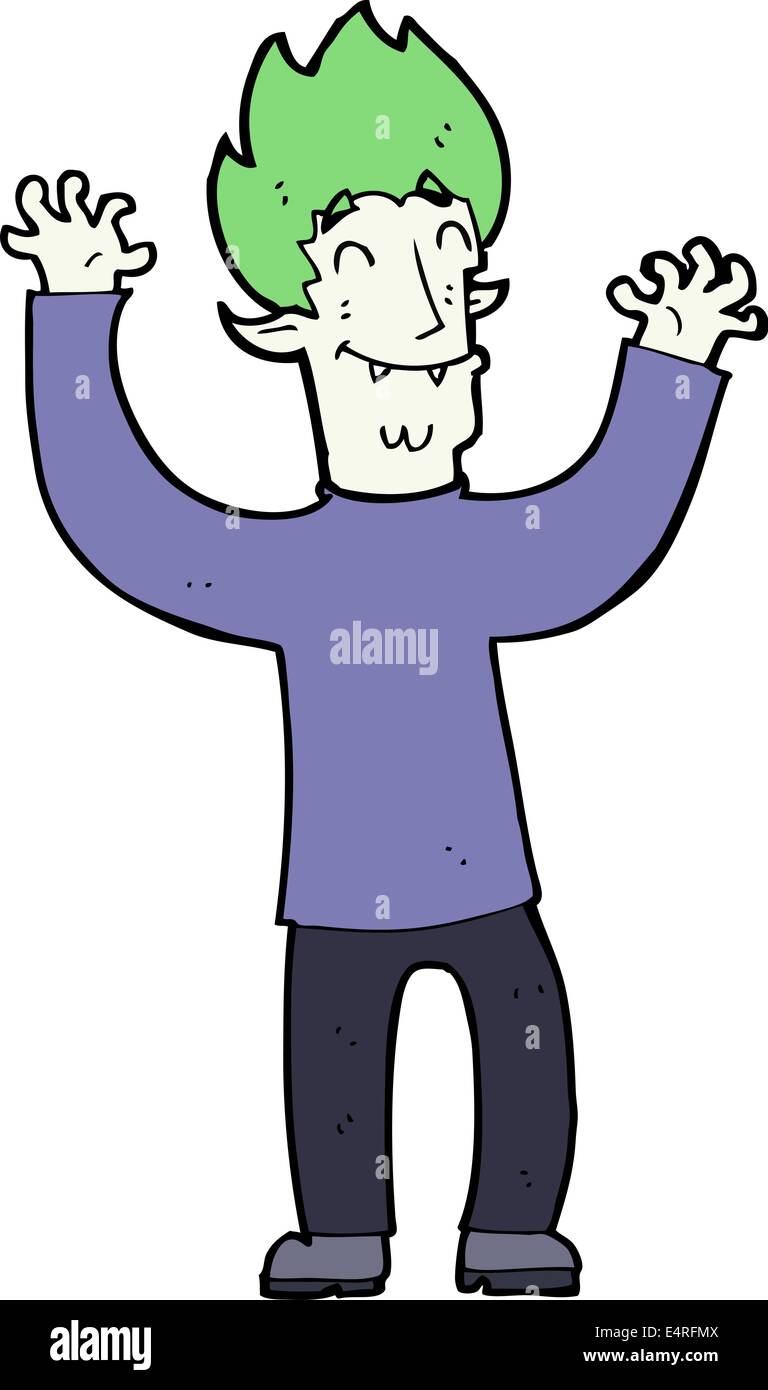 cartoon happy vampire man Stock Vector Image & Art - Alamy