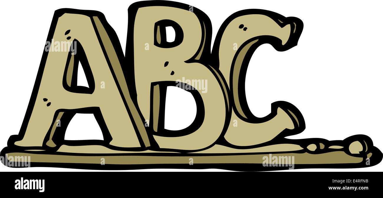 cartoon ABC letters Stock Vector Image & Art - Alamy