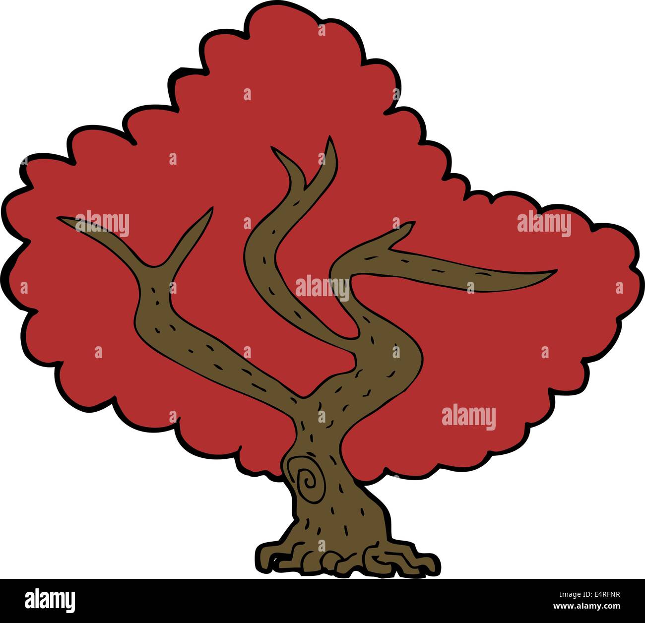 cartoon red tree Stock Vector Image & Art - Alamy