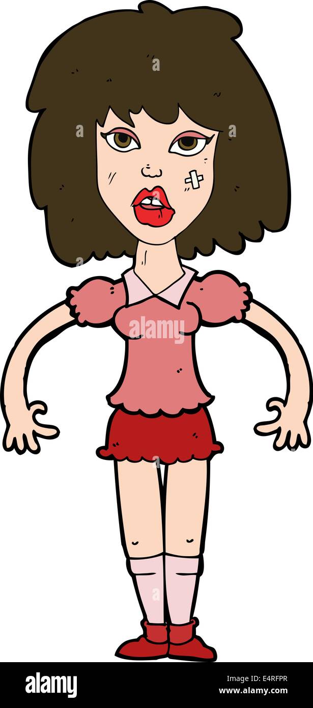 cartoon girl fight Stock Vector Image & Art - Alamy