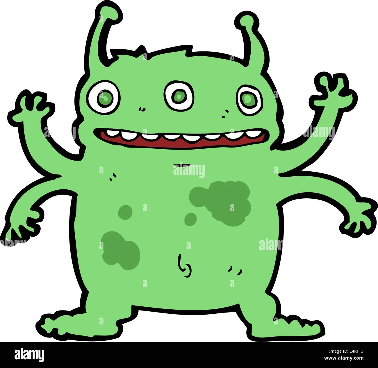cartoon alien monster Stock Vector Image & Art - Alamy