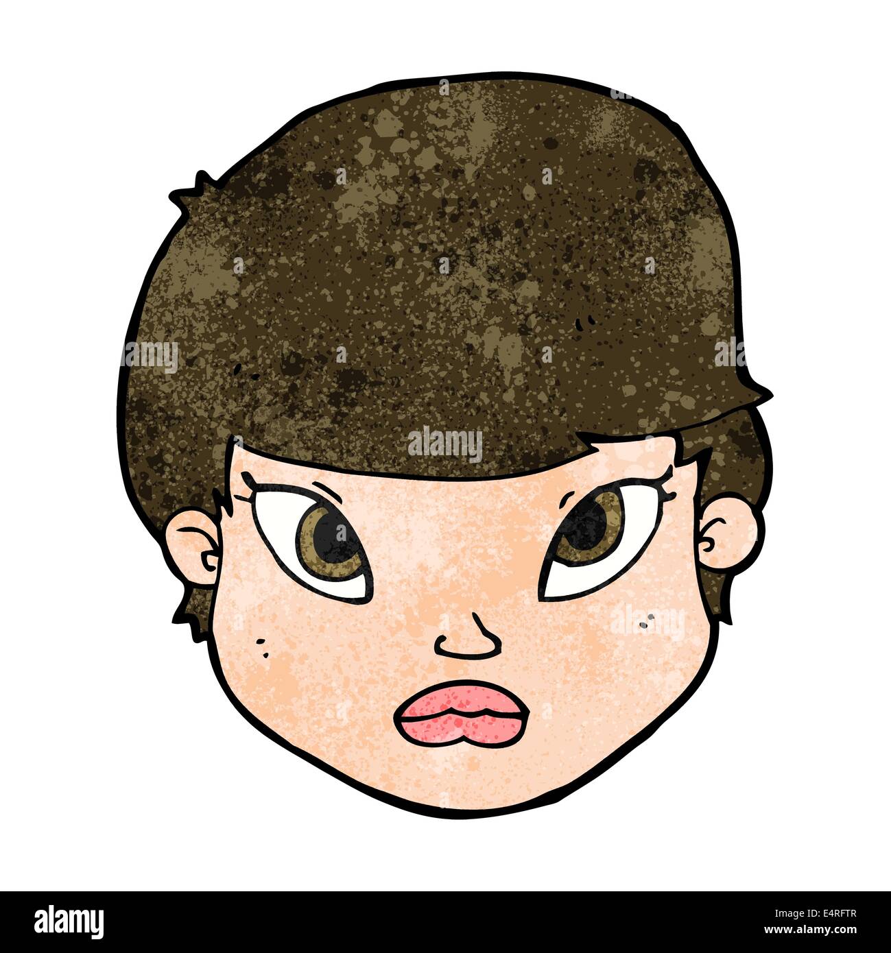 cartoon serious face Stock Vector Image & Art - Alamy