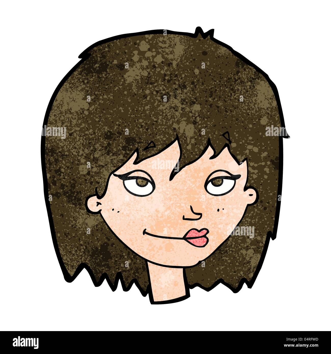 Silly girl smiling Stock Vector Images - Alamy