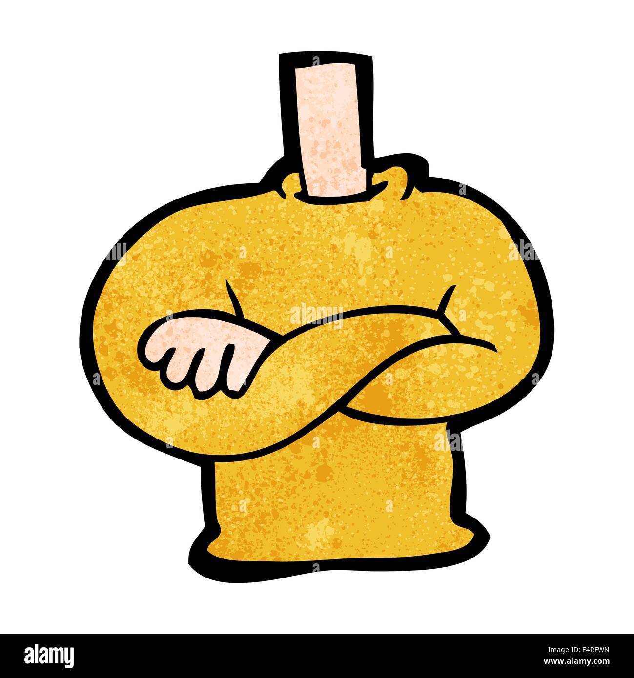 cartoon folded arms body Stock Vector Image & Art - Alamy