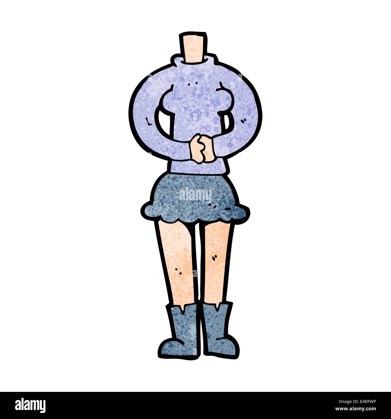 cartoon female body (add photos or mix and match cartoons Stock Vector ...