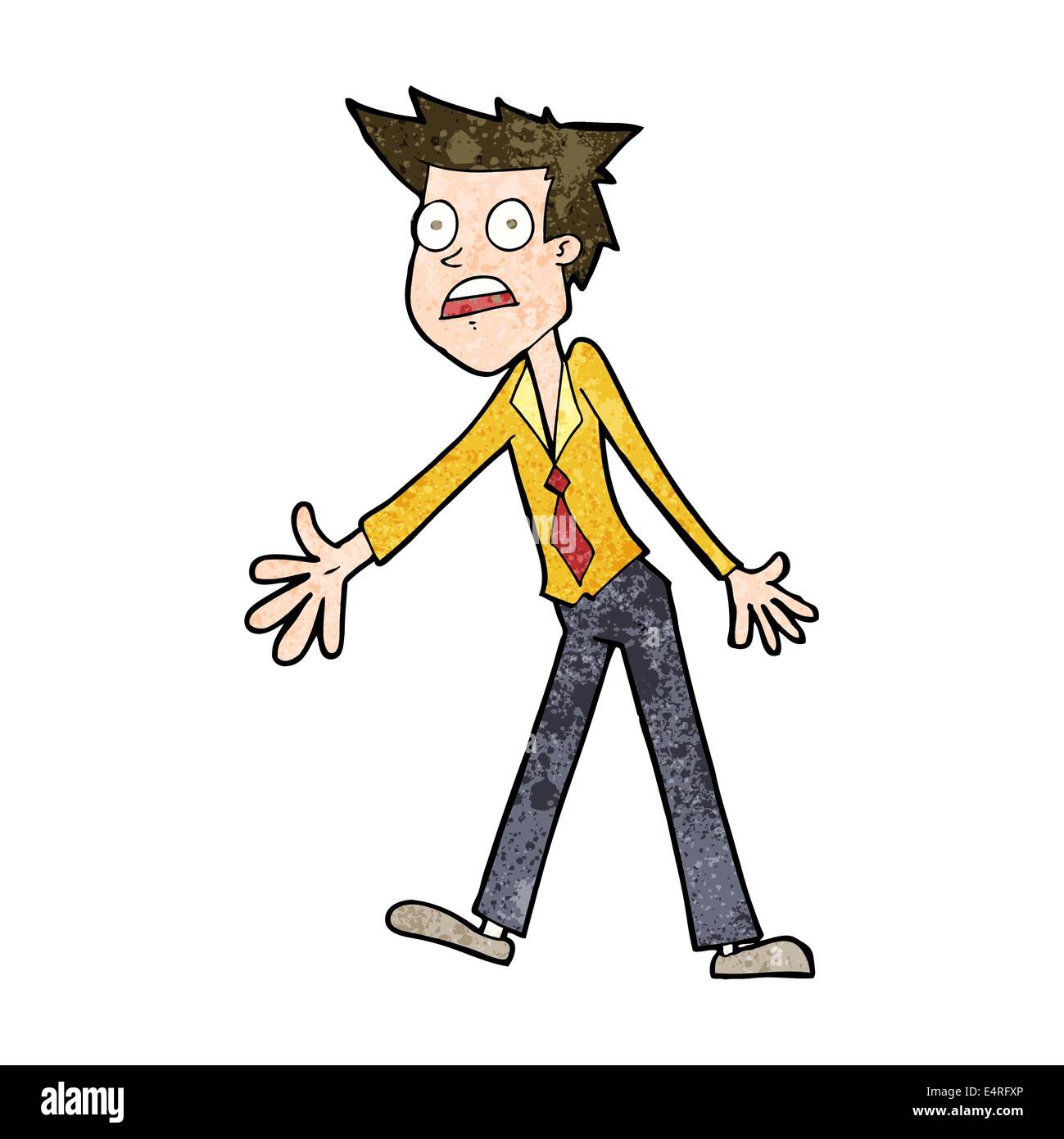 cartoon stressed man Stock Vector Image & Art - Alamy