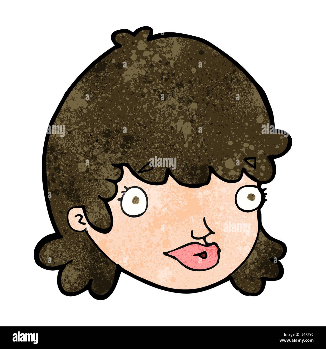 cartoon staring girl Stock Vector Image & Art - Alamy