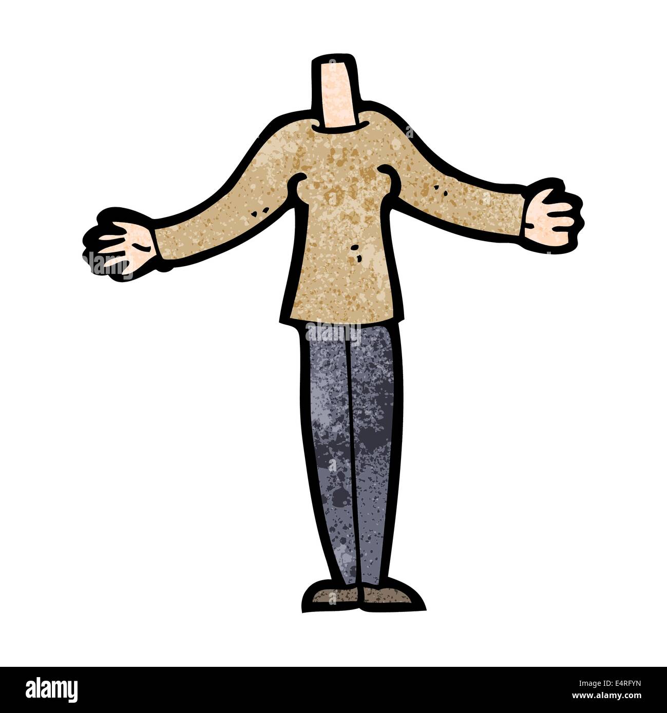 cartoon female body (add photos or mix and match cartoons Stock Vector ...