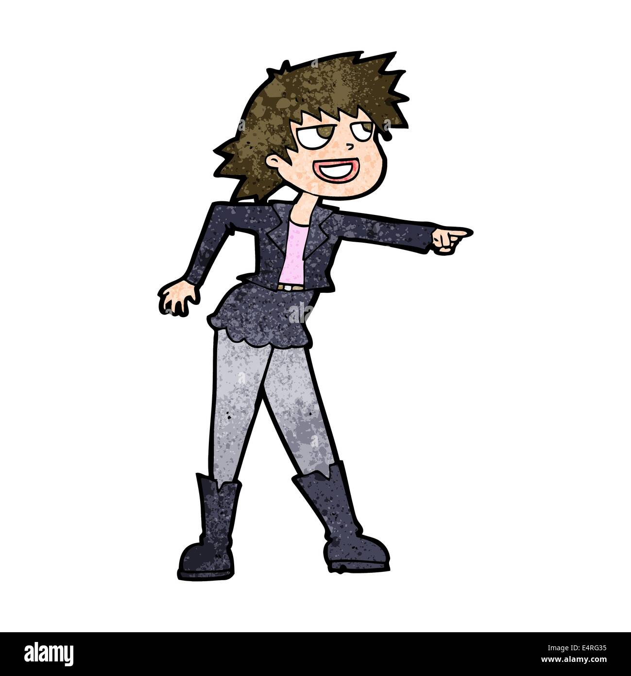 cartoon woman pointing Stock Vector Image & Art - Alamy