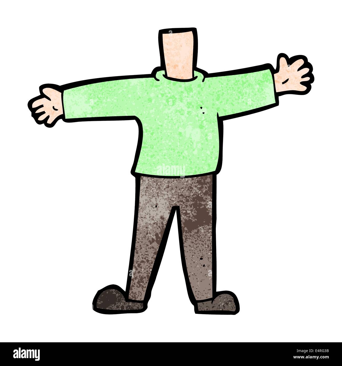 cartoon male body (mix and match cartoons or add own photo head Stock ...