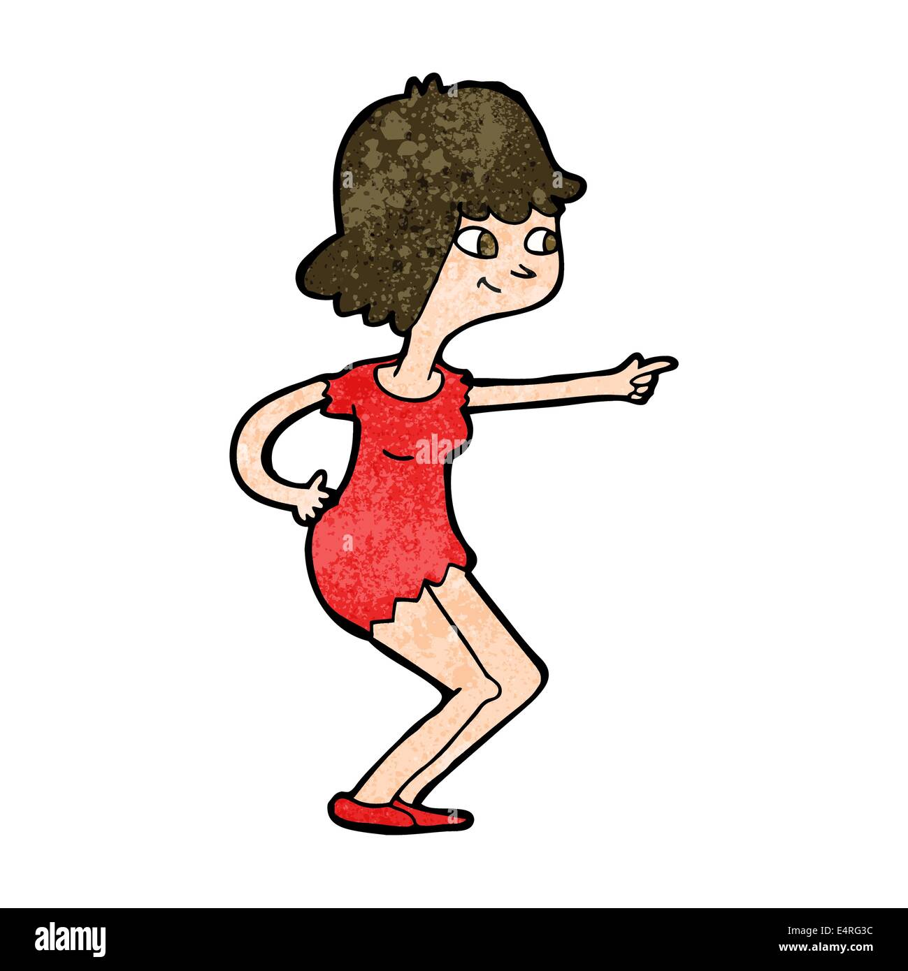 cartoon girl pointing Stock Vector Image & Art - Alamy