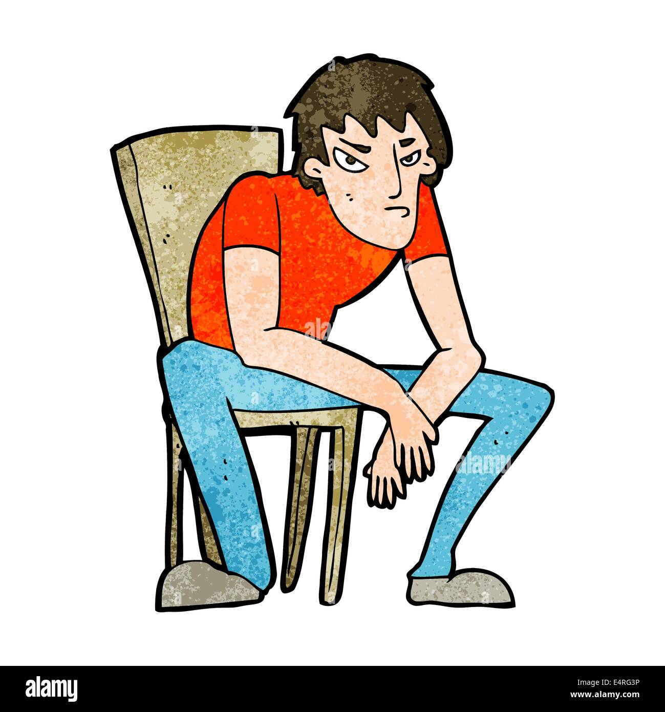 Cartoon dejected man Stock Vector Images - Alamy