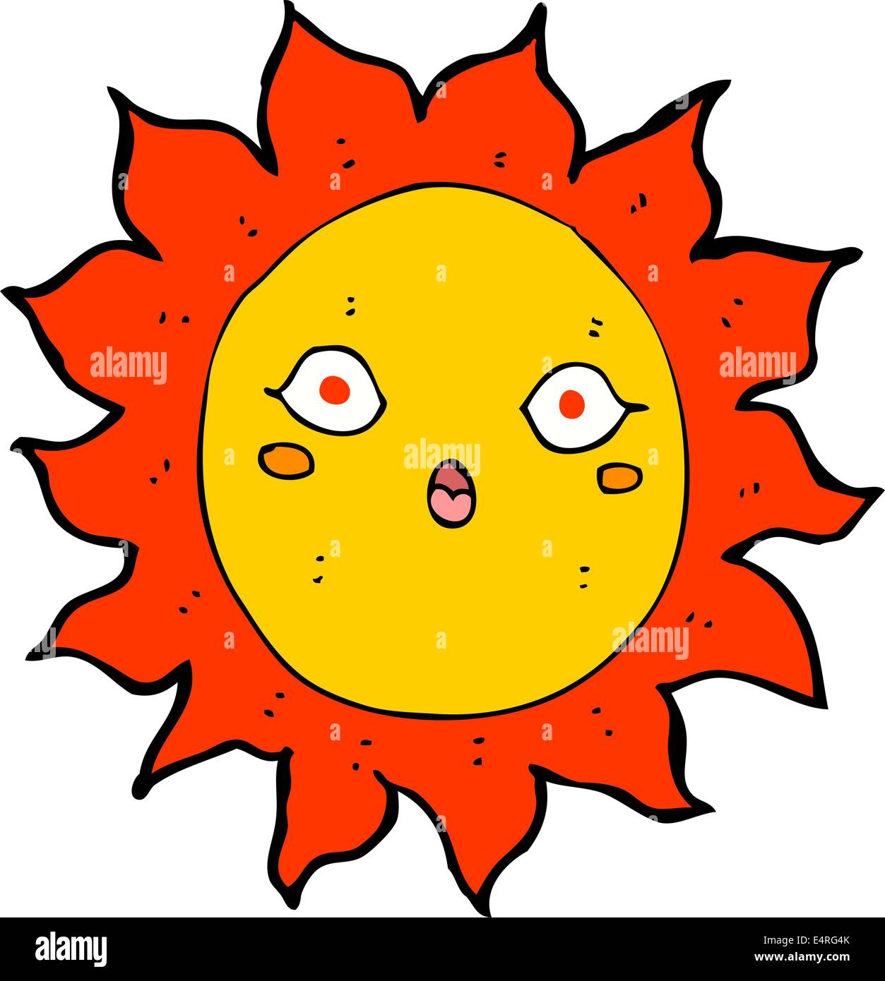 Surprised sun Stock Vector Images - Alamy
