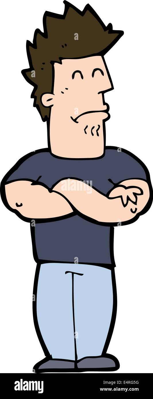 cartoon sulking man Stock Vector Image & Art - Alamy