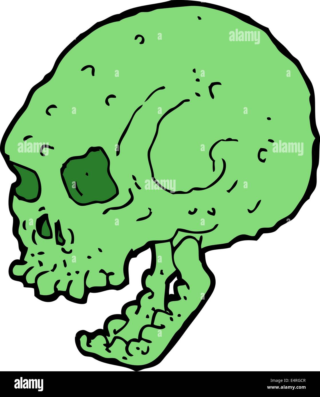 cartoon spooky skull Stock Vector Image & Art - Alamy
