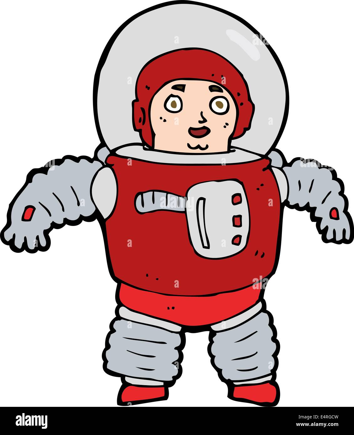 cartoon space man Stock Vector Image & Art - Alamy