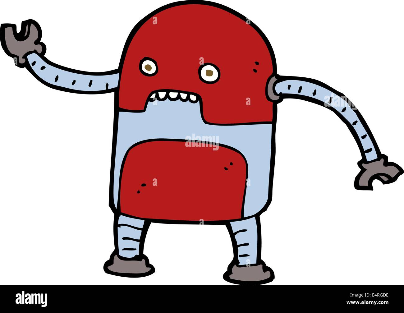 funny cartoon robot Stock Vector Image & Art - Alamy