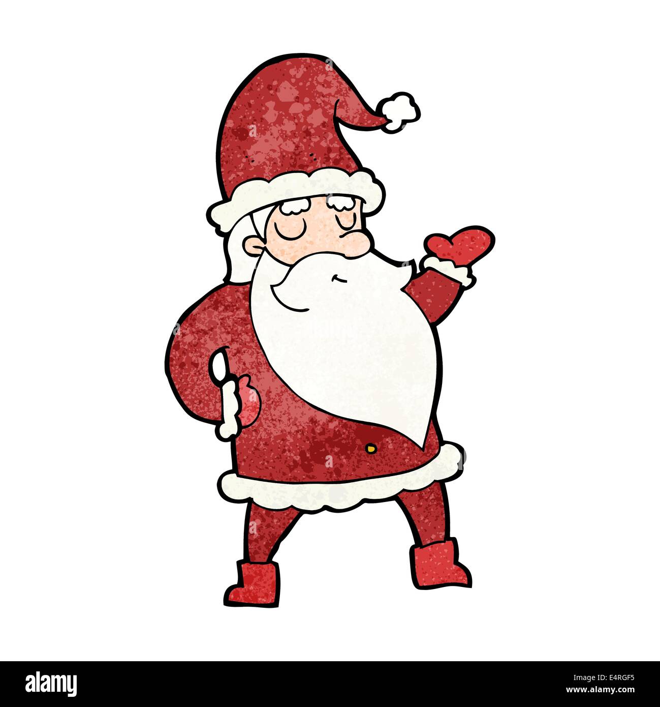 Crazy santa vector cartoon Cut Out Stock Images & Pictures - Alamy