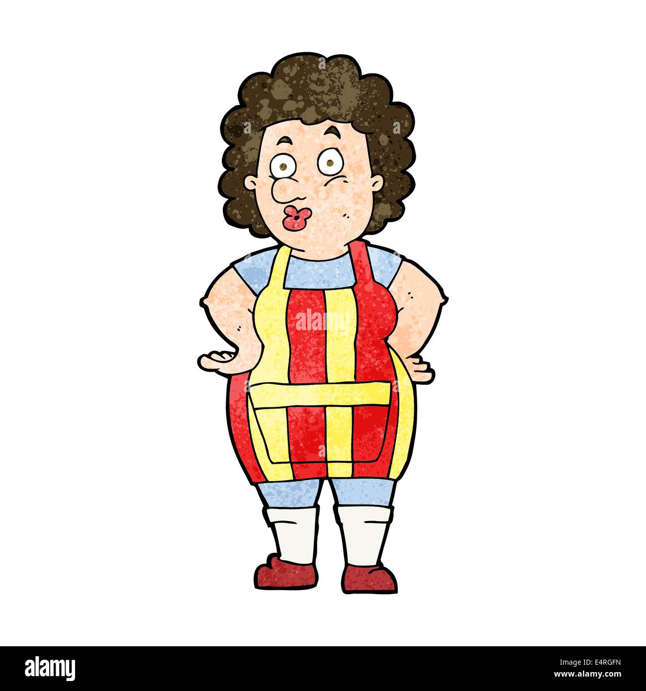 Cute woman in kitchen Cut Out Stock Images & Pictures - Alamy