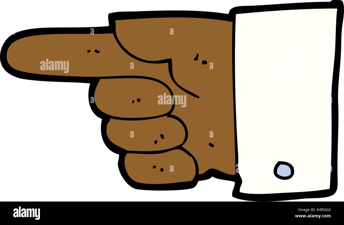 cartoon pointing hand Stock Vector Image & Art - Alamy
